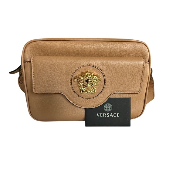 Versace | Bags | Authentic Versace Grained Calfskin Medusa Camera Bag ...